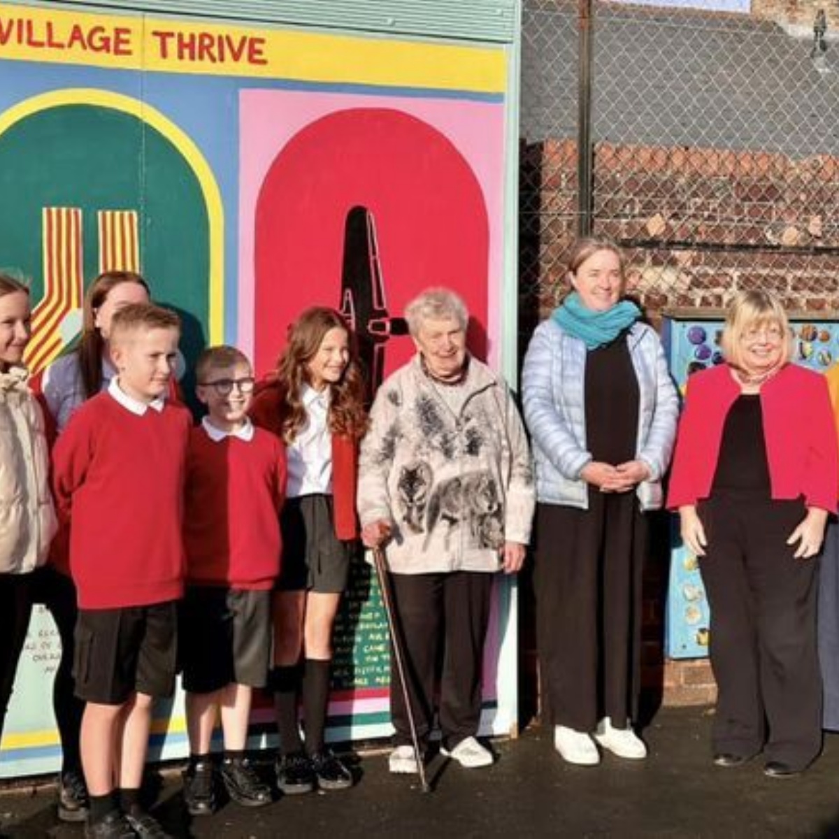 High Spen Primary School - Historic England Mural
